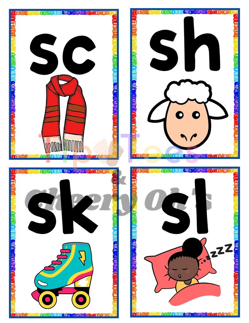 Phonics Flashcards CVC Words Word Families Learn to Read - Etsy