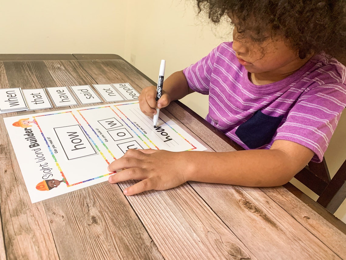 Sight Word Builder Sight Word Recognition Fry's 100 - Etsy