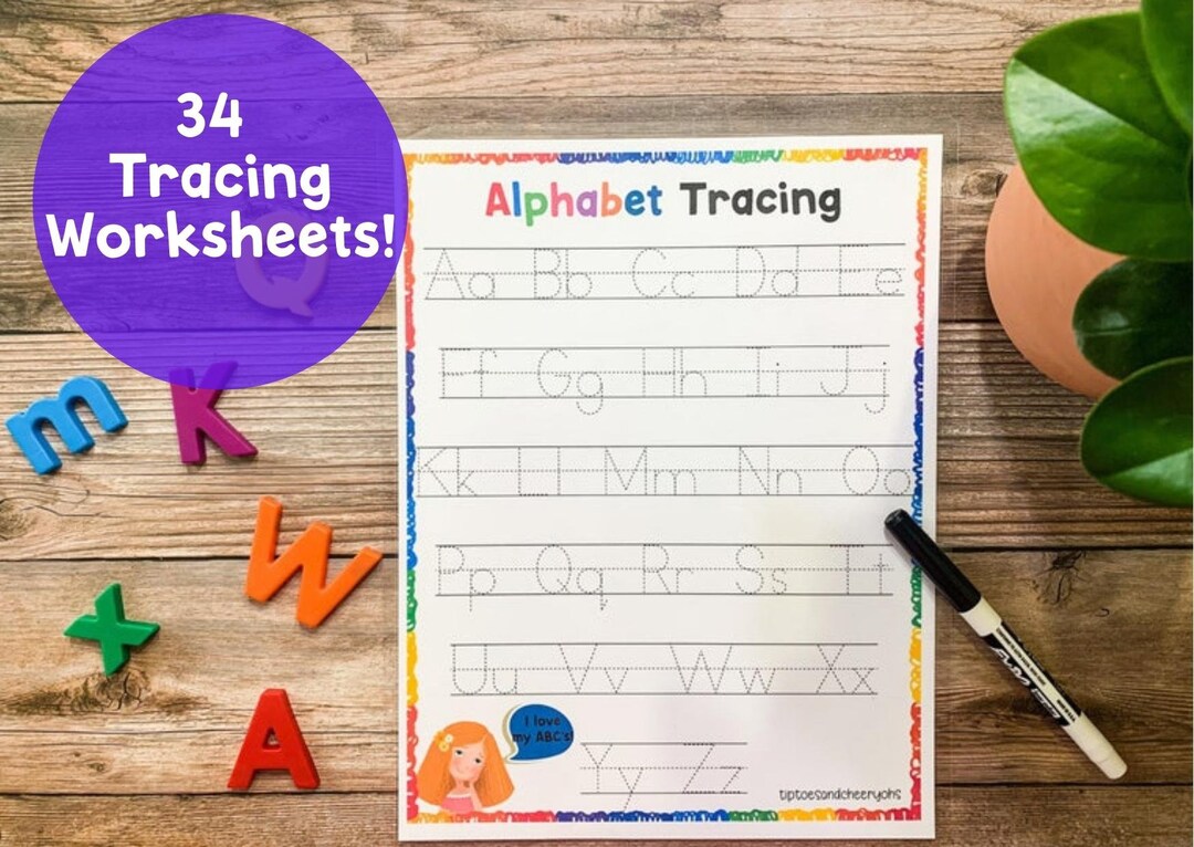 Tracing Worksheets, Learn to Write, Tracing Letters and Numbers ...