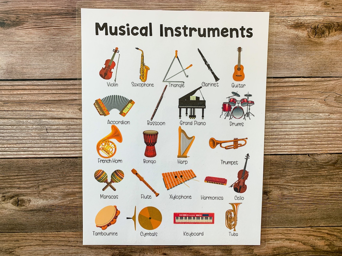 Musical Instruments Educational Poster Musical Instruments - Etsy Musical Instruments Educational Poster Musical Instruments - Etsy