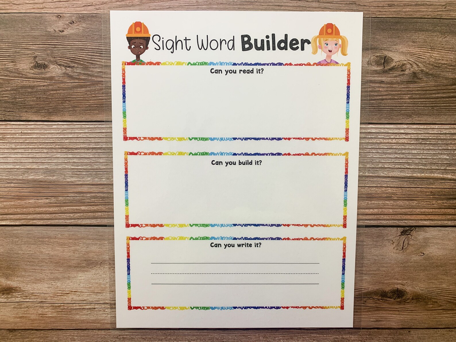Sight Word Builder, Sight Word Recognition, Fry's 100 Sight Word List ...