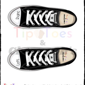 Shoe Lacing Cards, Printable, Shoe Tying Practice, Kindergarten, Kid's ...