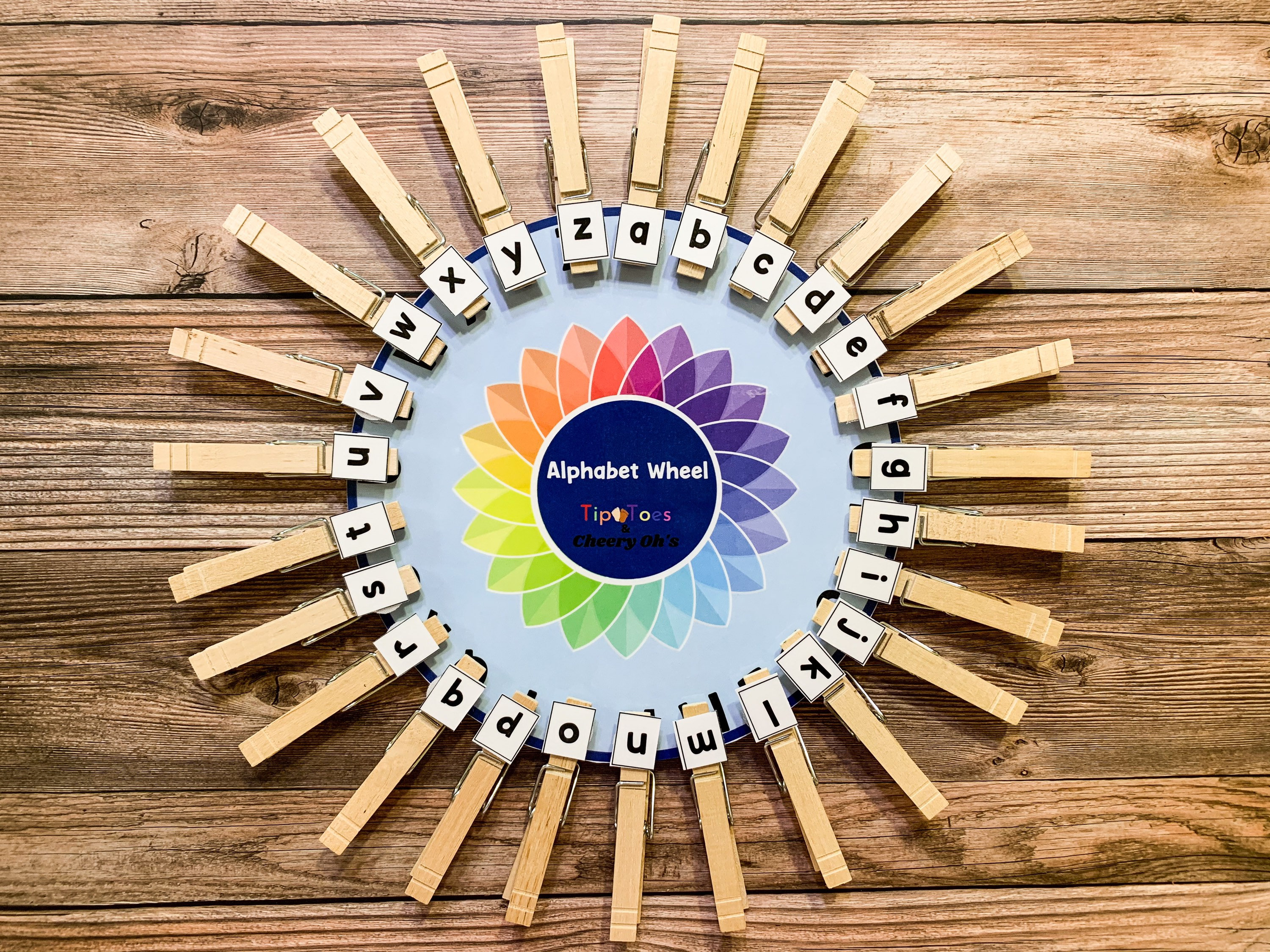 Alphabet Matching Wheel, Letter Matching Game, Homeschool Resource ...