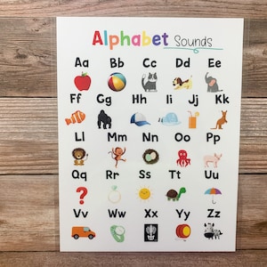Alphabet Chart, Letter Sounds, Homeschool Printable, Alphabet Sounds ...