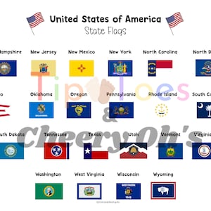 United States of America, State Flags, 50 States, U.S. State Flags ...