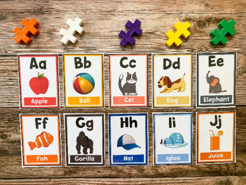 Alphabet Busy Binder Alphabet Flashcards Beginning Sounds - Etsy