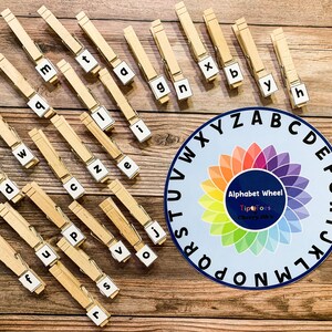 Alphabet Matching Wheel, Letter Matching Game, Homeschool Resource ...