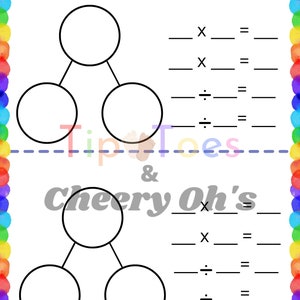 Number Bond Fact Families, Number Bond Worksheet, Math, Decomposing ...