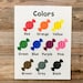 Color Chart, Colors Printable, Classroom Poster, Homeschool Printable ...