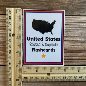 States and Capitals Flashcards, United States Flashcards, Homeschool ...