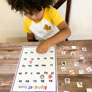 Printable Alphabet Game, Beginning Sounds, Letter Recognition ...