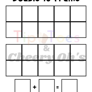 Ten Frame Flash Cards, Ten Frame Counting, Math Printable, Ten Frame ...