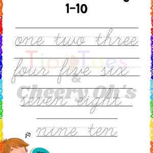 Cursive Tracing Worksheets, Cursive Tracing Letters and Numbers ...