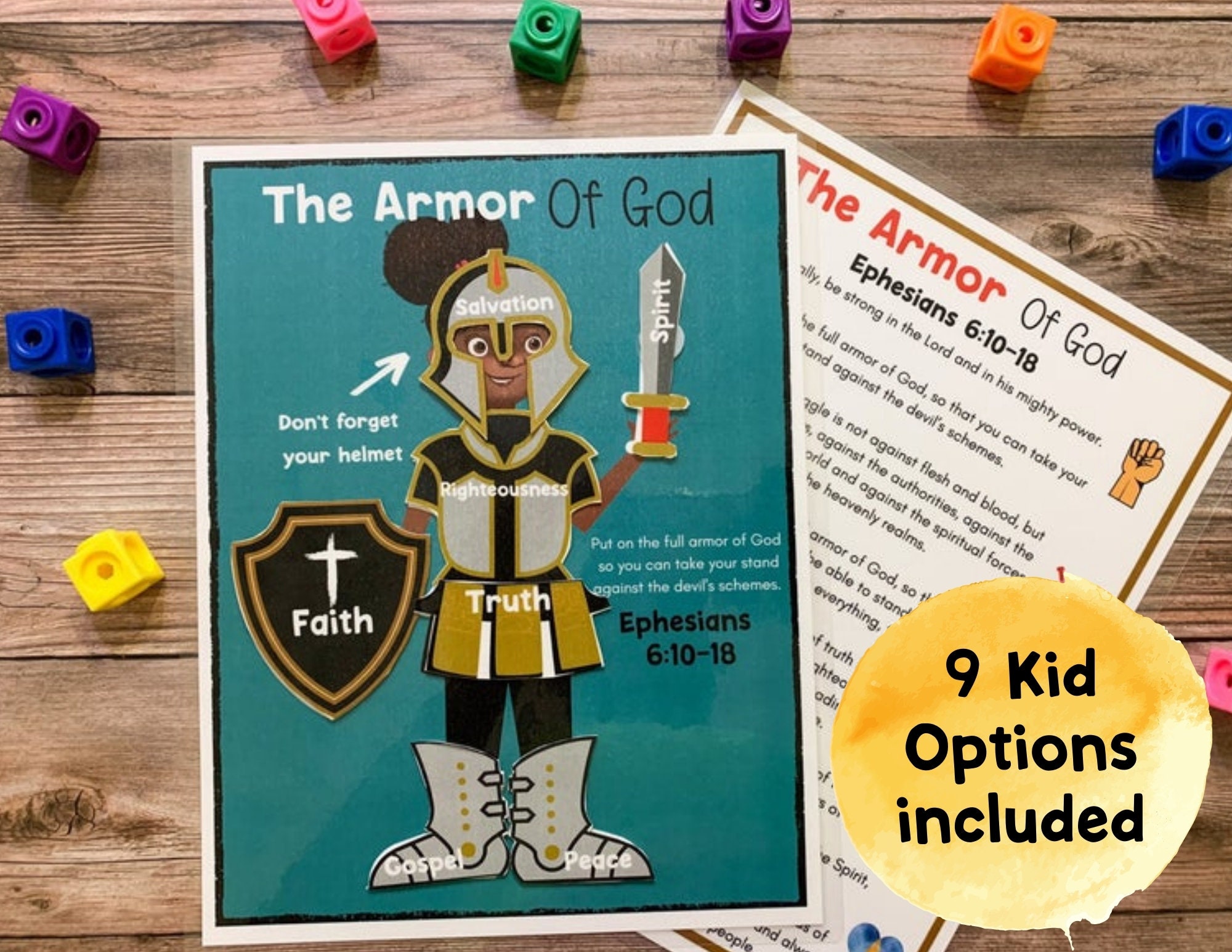 Armor of God Printable, Bible Study, Homeschool Printable, Sunday ...