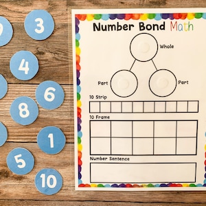 Number Bonds Math, Number Sense, Homeschool Printable, Learning and ...