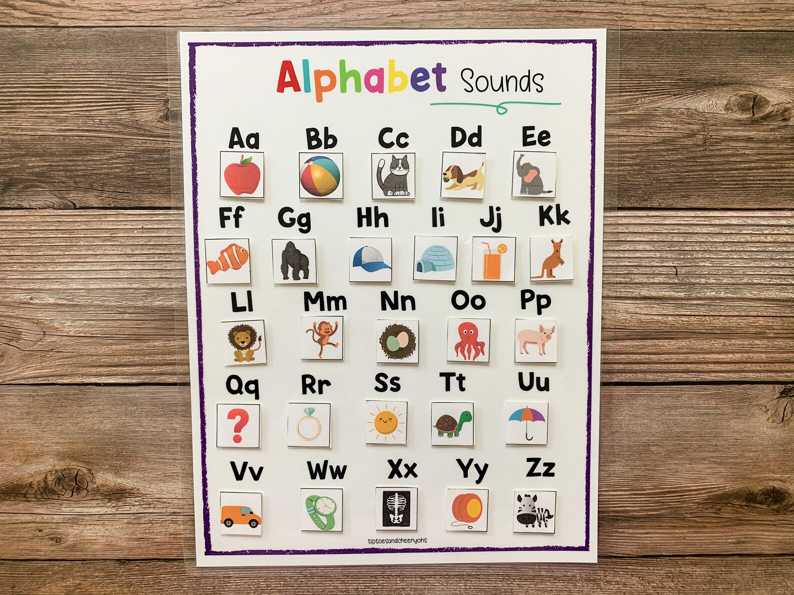Printable Alphabet Game Beginning Sounds Letter Recognition - Etsy