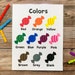 Color Chart, Colors Printable, Classroom Poster, Homeschool Printable ...