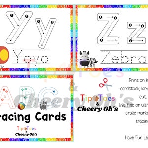 Alphabet Flashcards, Handwriting, Letter Tracing, Preschool ...