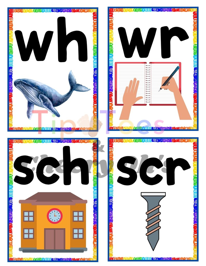 Phonics Flashcards CVC Words Word Families Learn to Read - Etsy