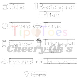 3D Shapes Matching, 3D Shape Activity, Geometric Shapes, 3D Shapes ...