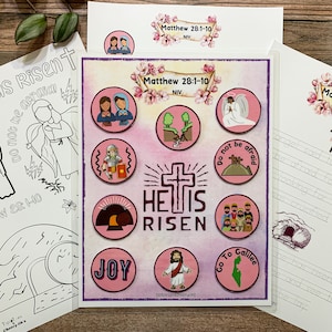 The Easter Story Craft for Kids, Sunday School Craft, Bible Story Craft ...