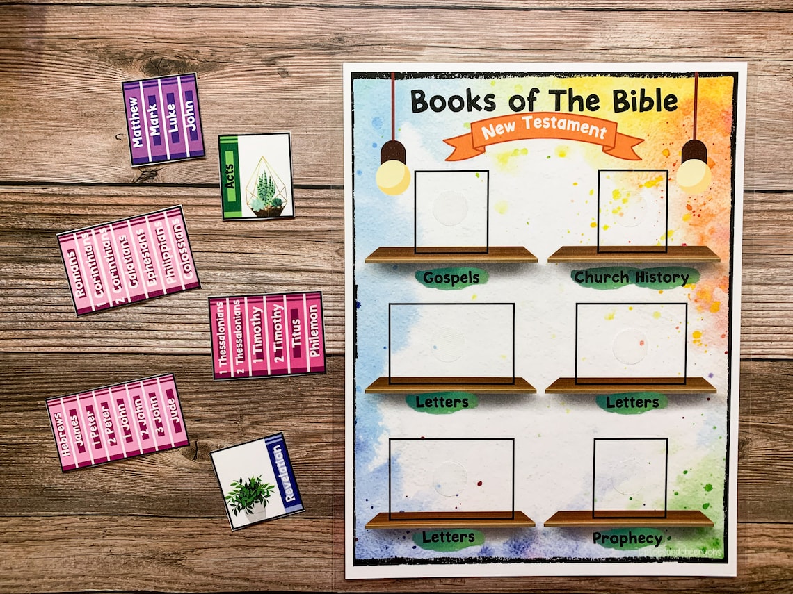 Books of the Bible for Kids Bible Activity Old Testament | Etsy