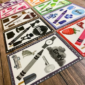 Jumbo Colors Flashcards, Preschool Learning (digital Download) - Etsy