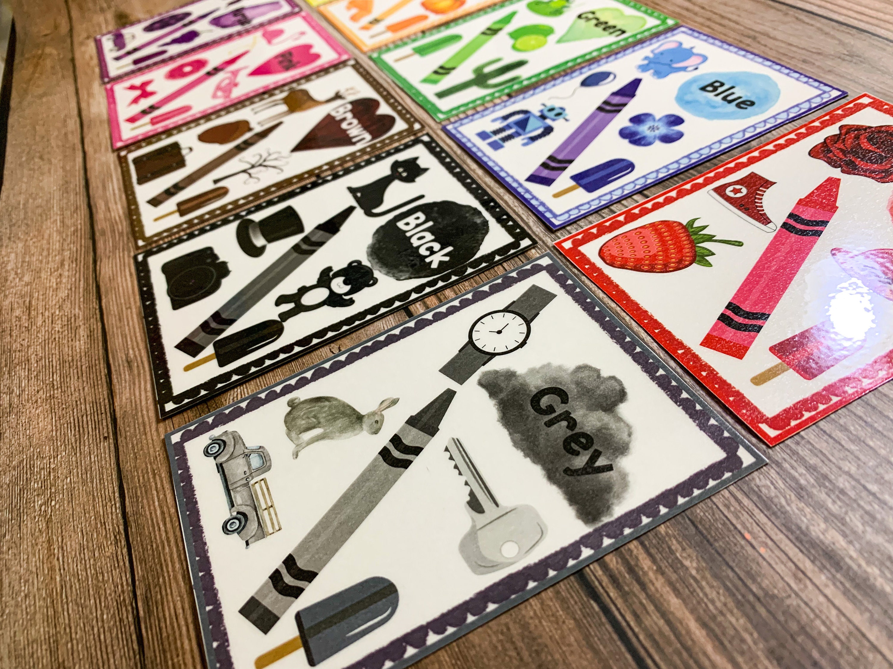 Tarjetas didácticas de colores gigantes, Tarjetas didácticas de colores ...