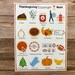 Kids Fall Activity, Thanksgiving Scavenger Hunt, Seek and Find Games ...