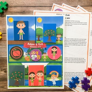 Bible Activity Bundle, Homeschool Printable, Sunday School, Christian ...