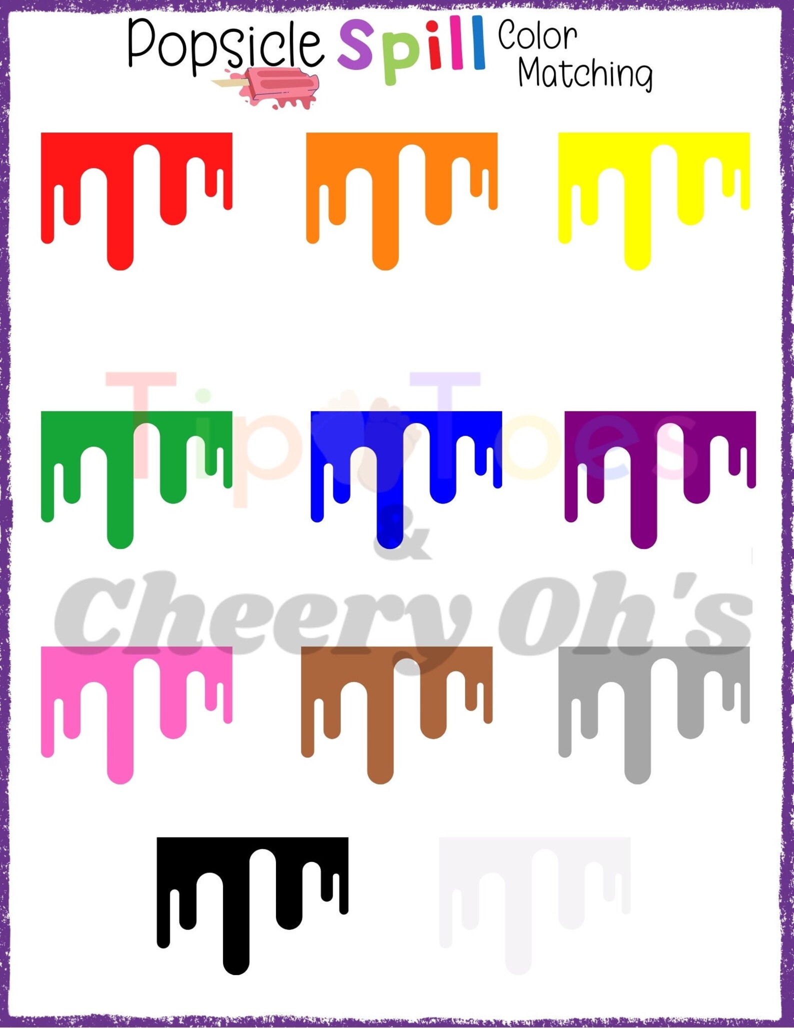 Color Matching Printable Busy Binder Colors for Kids Colors - Etsy