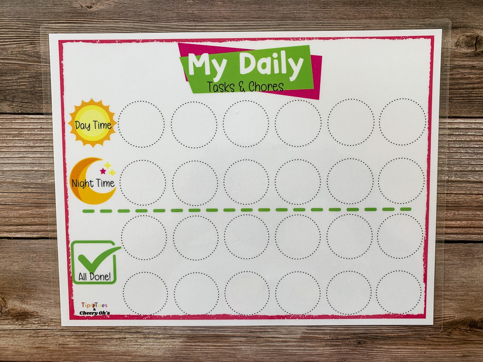 Kids Daily Chores Kids Daily Checklist Chore Chart - Etsy