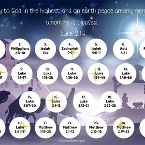 Christmas Advent Calendar for Kids, Bible Activity, Countdown to ...