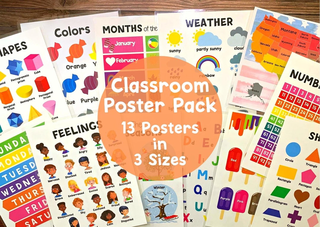 Classroom Decor, Homeschool Printable, Days of the Week, Months of the ...