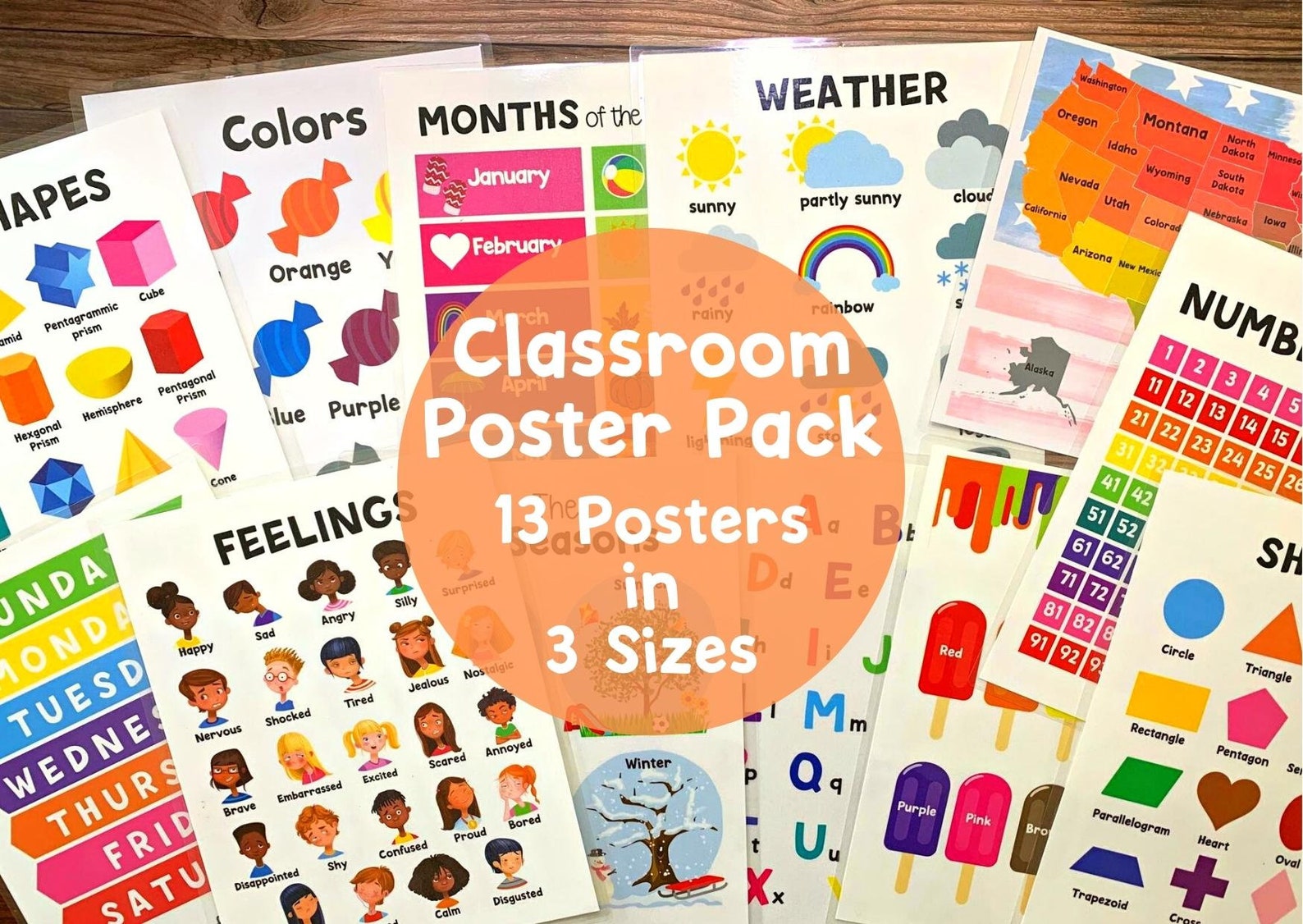 Classroom Decor, Homeschool Printable, Days of the Week, Months of the ...