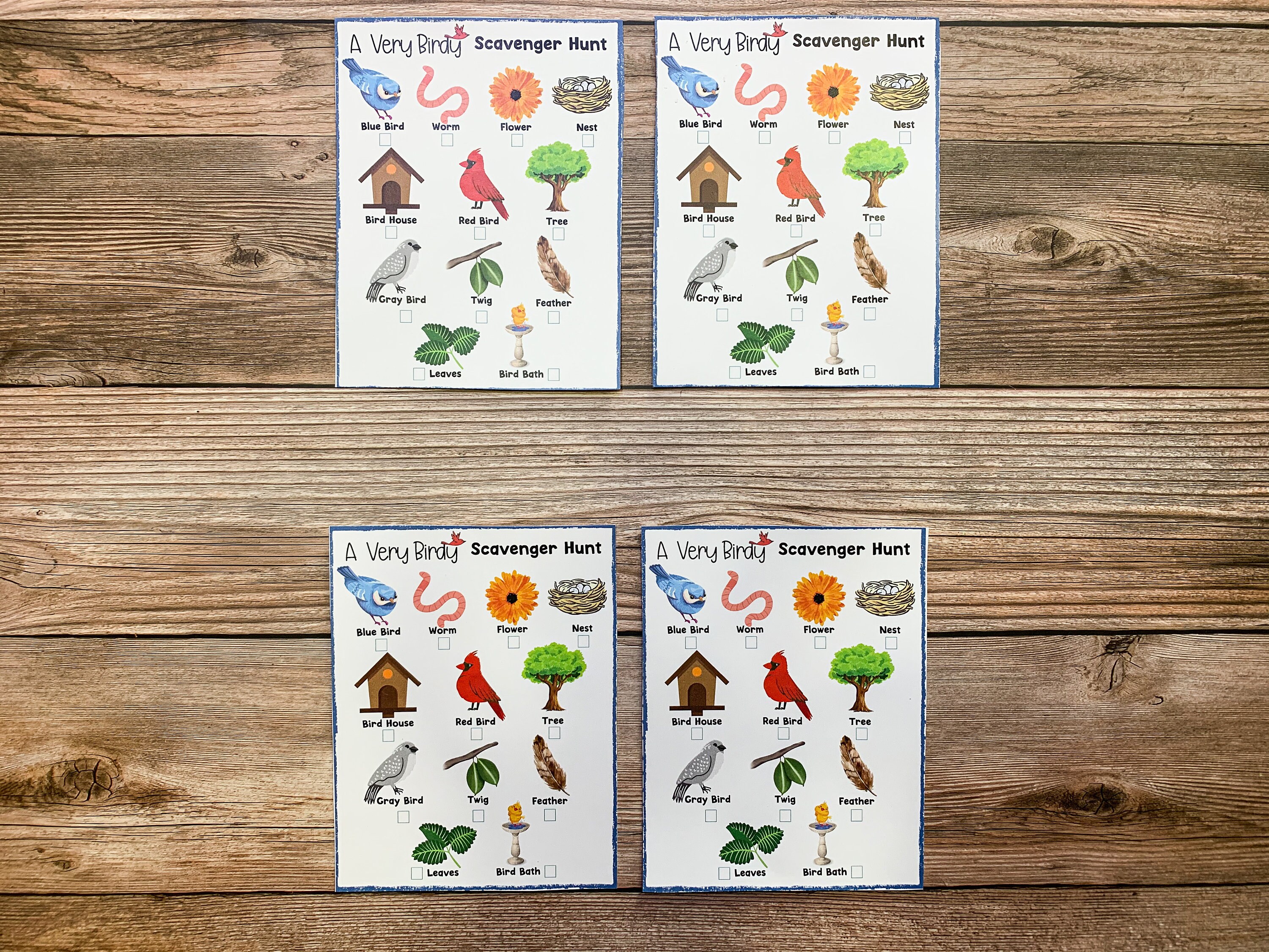 Spring Scavenger Hunt, Bird Scavenger Hunt, Kids Spring Scavenger Hunt ...