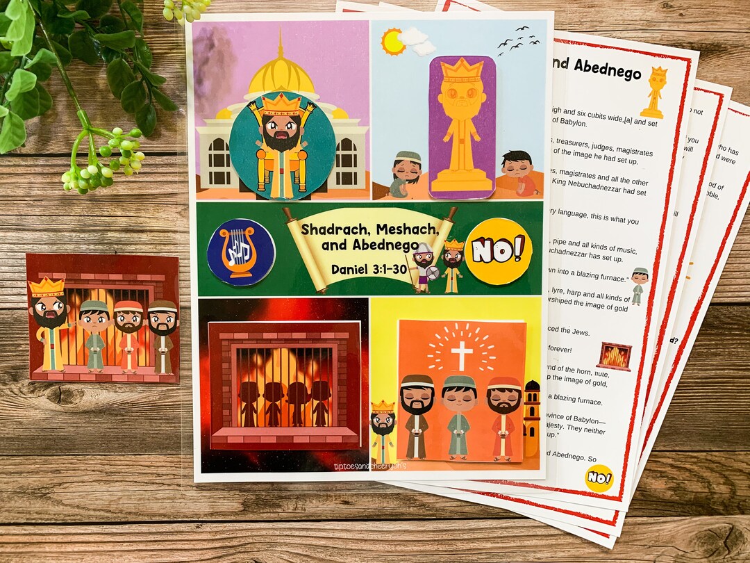 Shadrach, Meshach, and Abednego, the Fiery Furnace, Bible Lesson ...