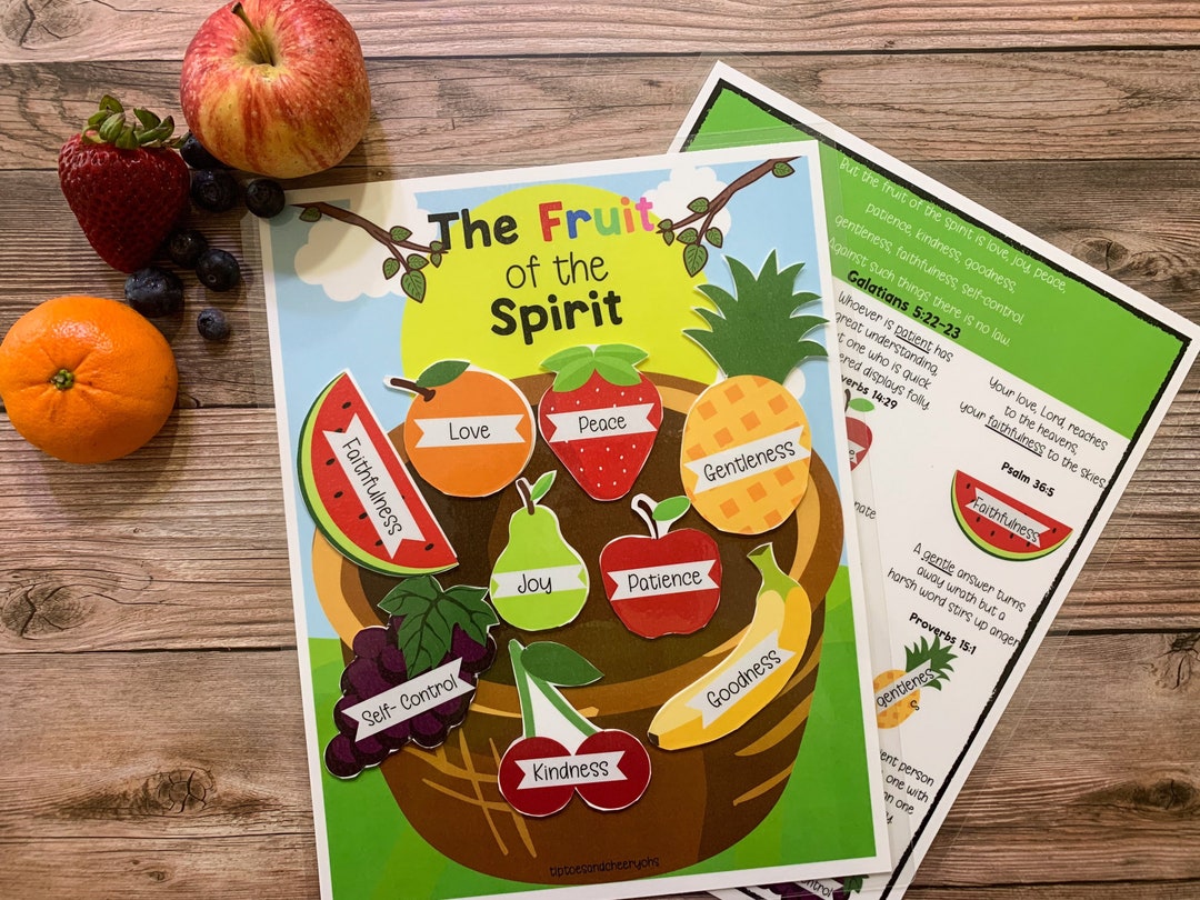 Fruit of the Spirit Homeschool Printable Bible Activity for - Etsy