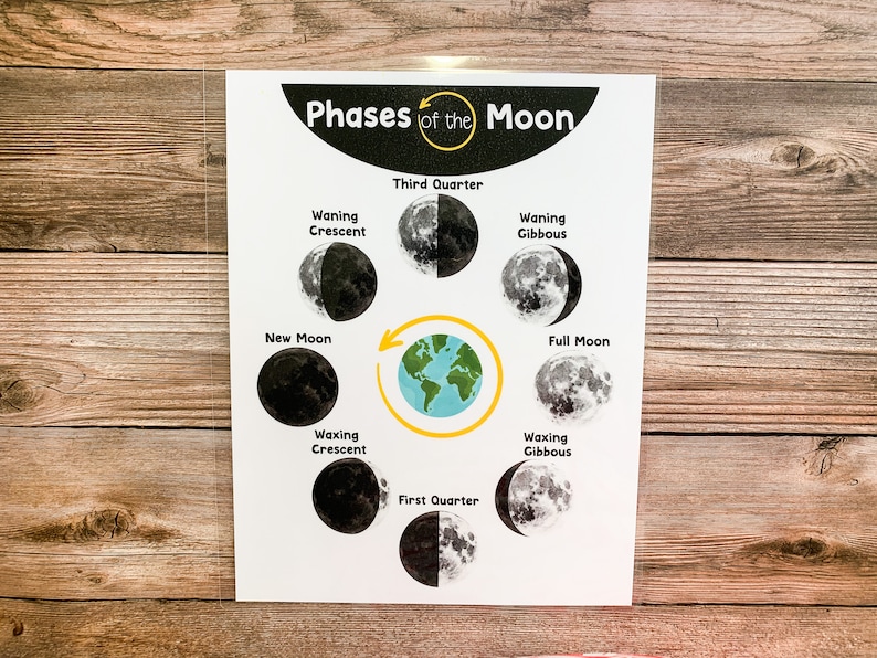 Phases of the Moon Bundle Science Activities for Kids Moon - Etsy