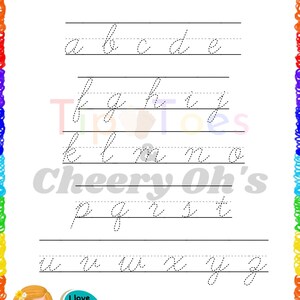Cursive Tracing Worksheets, Cursive Tracing Letters and Numbers ...