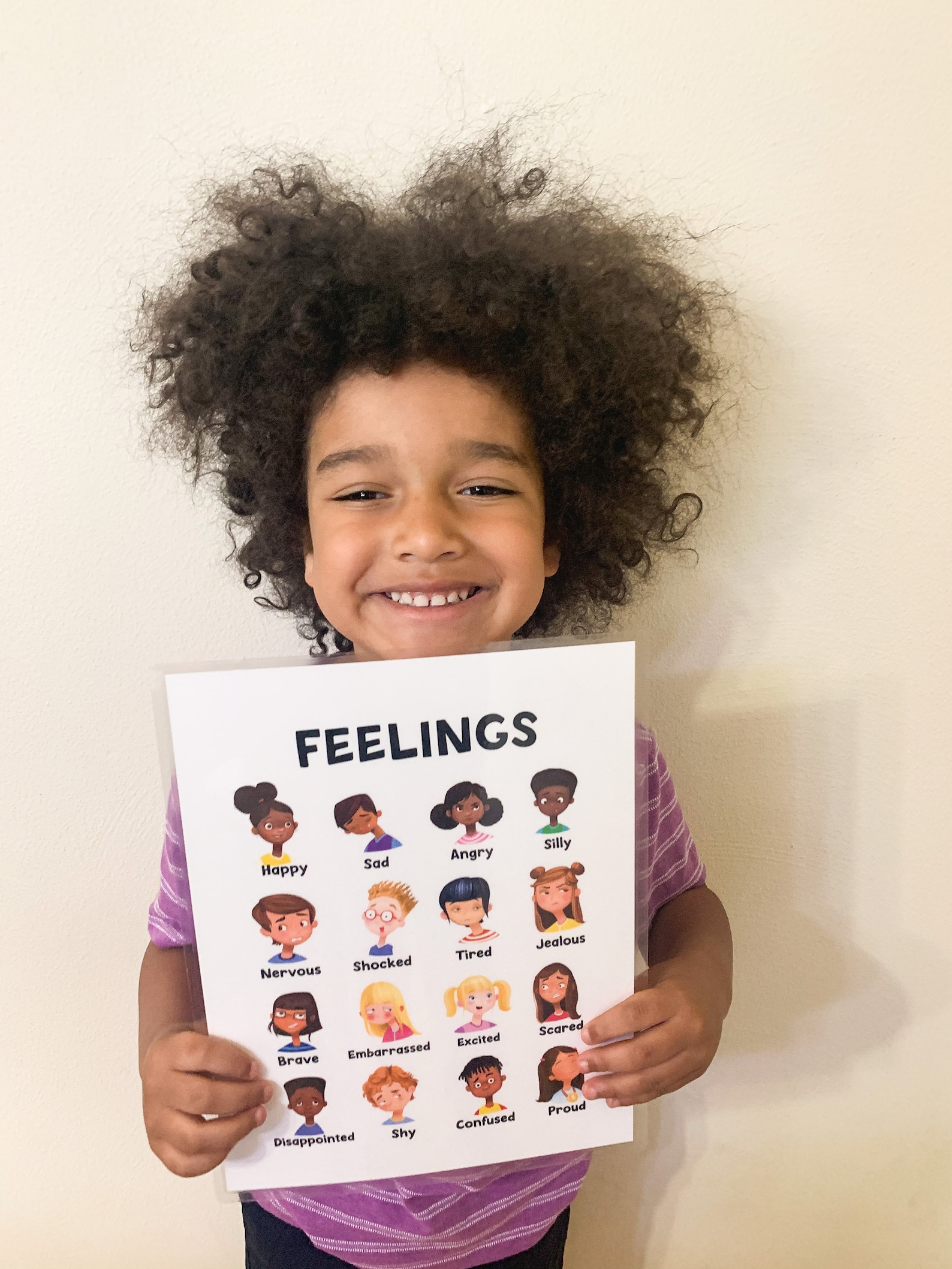 Kids Feelings Chart, Educational Poster, Kids Emotions, Homeschooling ...