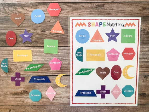 Shapes Activity for Preschool Preschool Shapes Preschool | Etsy