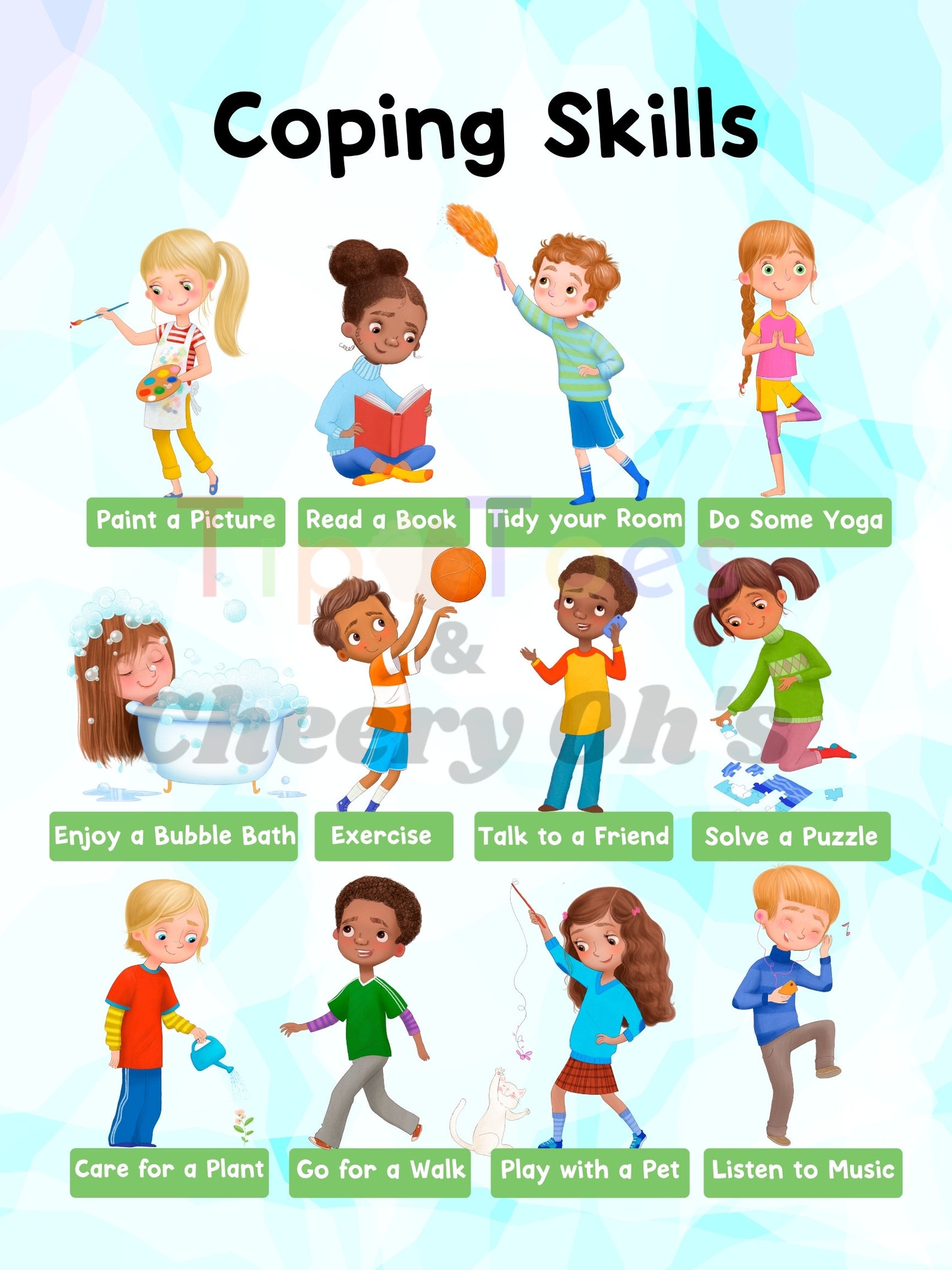 Coping Skills for Kids, Calm Down Strategies, Stress Management, Social ...