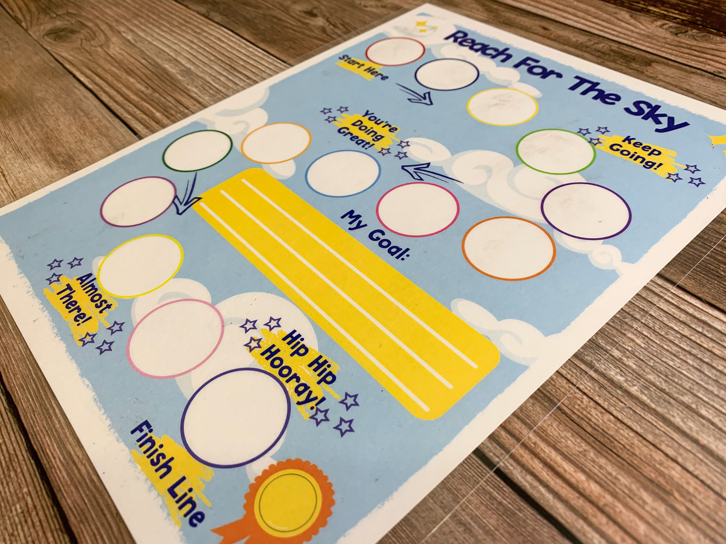 Kids Goal Chart, Homeschool Printable, Reward Chart for Kids, Goal ...