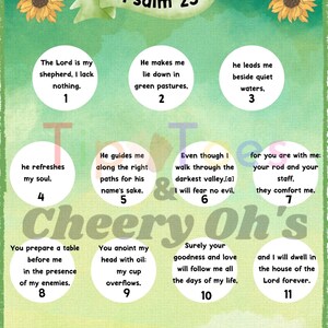 Psalm 23, Bible Study Printable, Homeschool Printable, Bible Verse ...