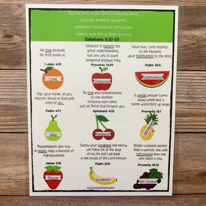 Fruit of the Spirit, Homeschool Printable, Bible Study for Kids ...