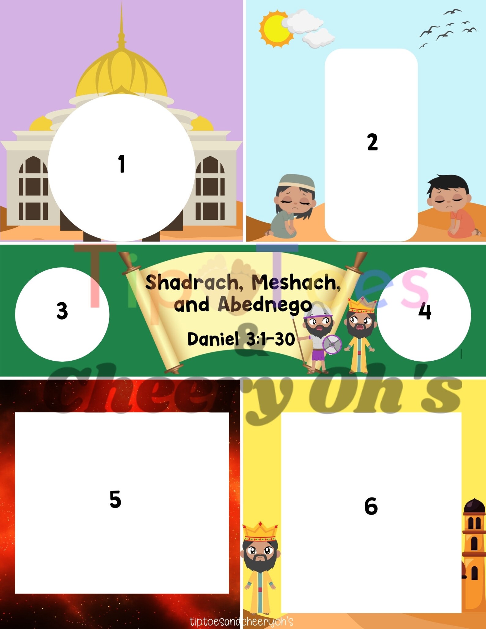 Shadrach, Meshach, and Abednego, the Fiery Furnace, Bible Lesson ...