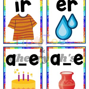 Phonics Flashcards, CVC Words, Word Families, Learn to Read, Consonant ...