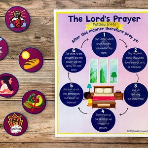 The Lords Prayer for Kids, Bible Activity, Prayer, Bible Verse ...