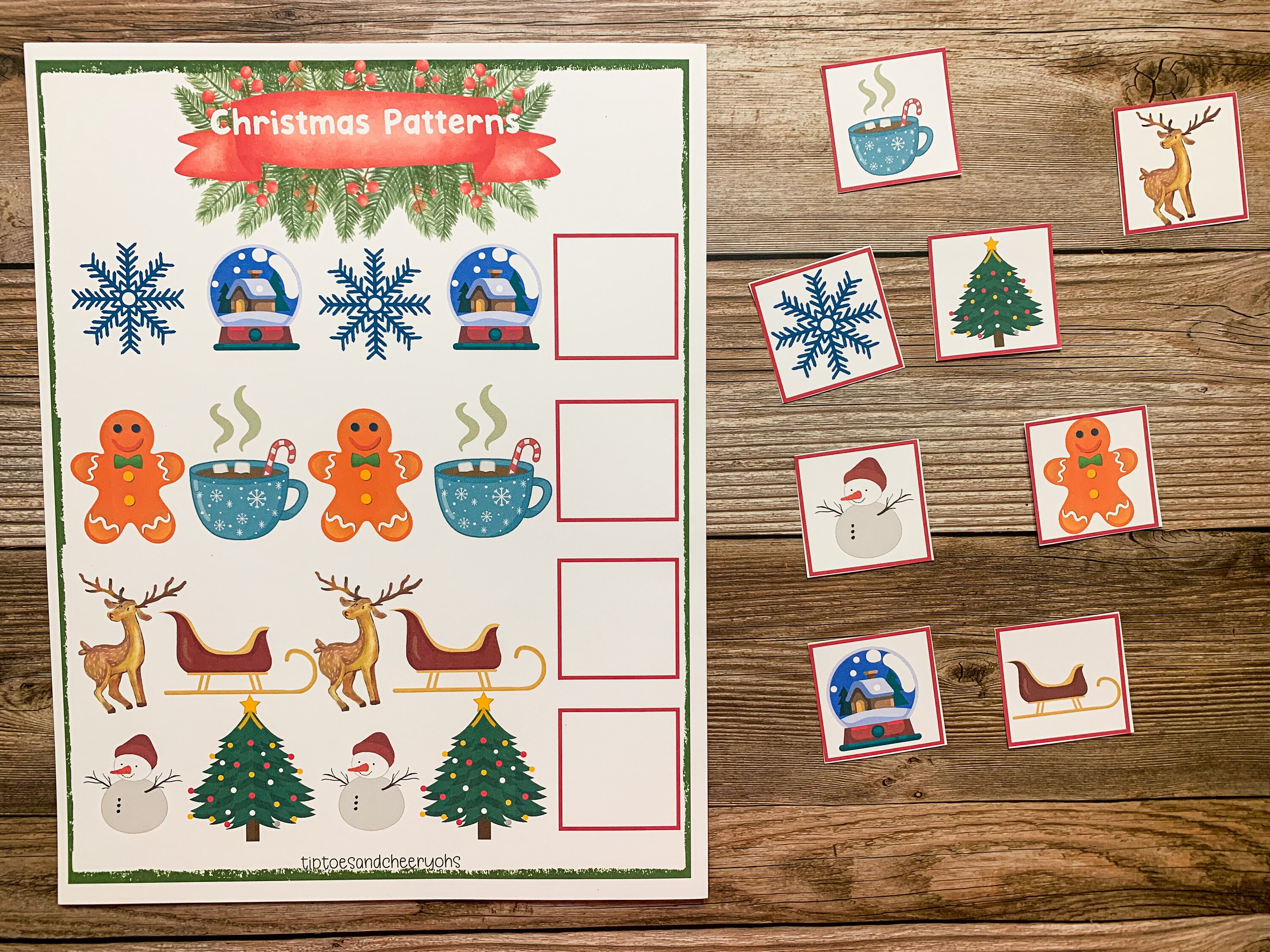 Patterns, Christmas Activities , Learning and School, Pattern Worksheet ...